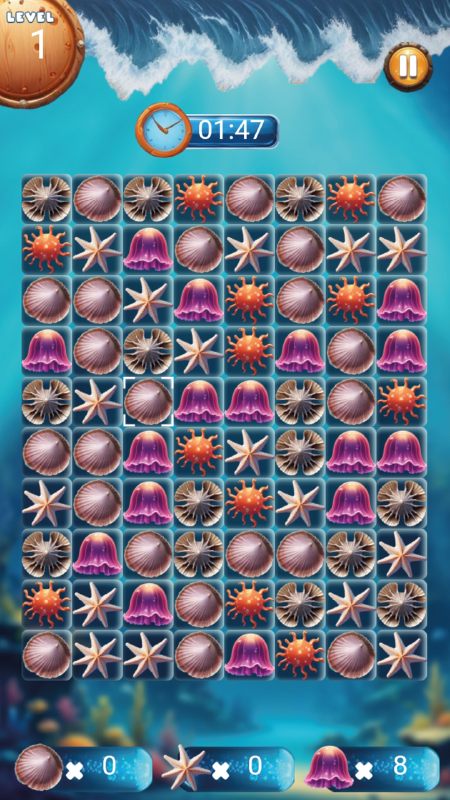 Aqua Fish Tile Match - HTML5 Construct3 Game by Game-Vista-Studio | CodeCanyon